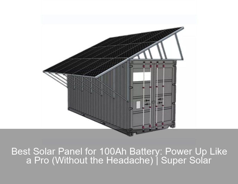 Best Solar Panel for 100Ah Battery: Power Up Like a Pro (Without the ...