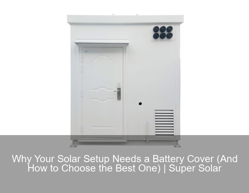 Why Your Solar Setup Needs a Battery Cover (And How to Choose the Best ...