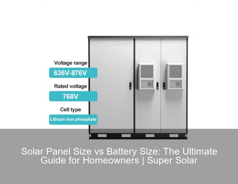 Solar Panel Size vs Battery Size: The Ultimate Guide for Homeowners ...